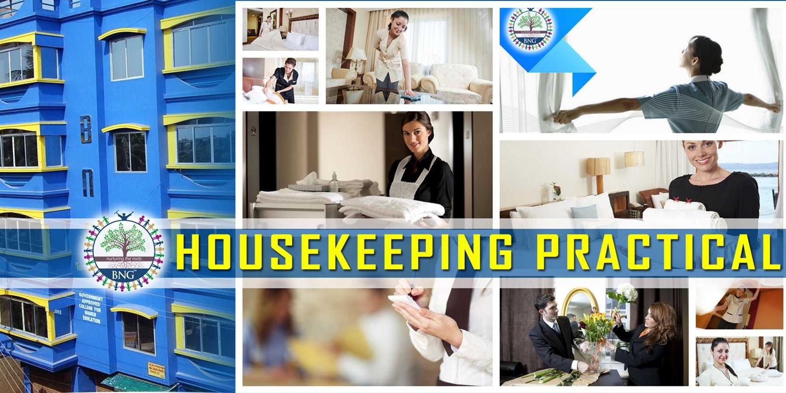 Housekeeping Practical » BNG Hotel Management Kolkata